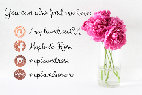 MINI Acrylic Tags – Maple & Rose